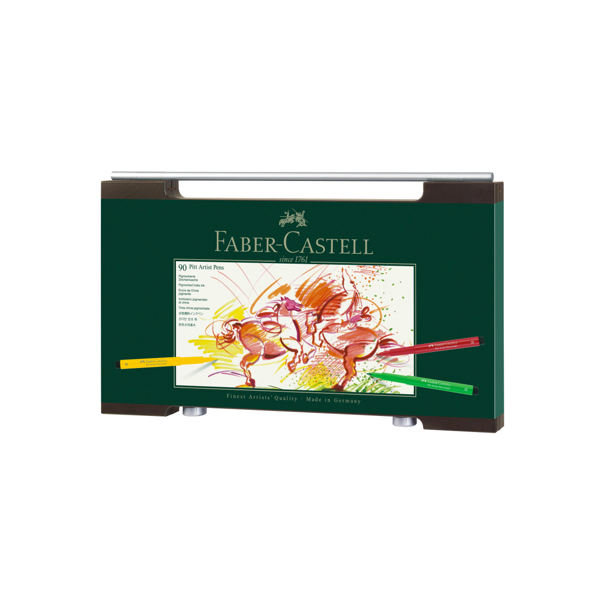 Faber-Castell Pitt Artist Wooden Box Set (Pack of 90) - Transition Store